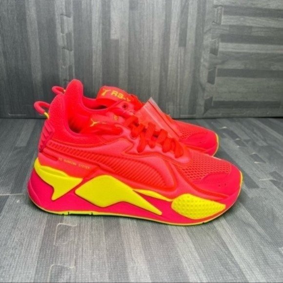 Puma | Shoes | Puma Rsx Neon Pink Running Sneakers Women Size 6 | Poshmark
